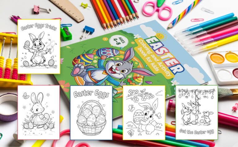 Coloring book: Easter Coloring and Activity Book for Kids, 70 pages ...
